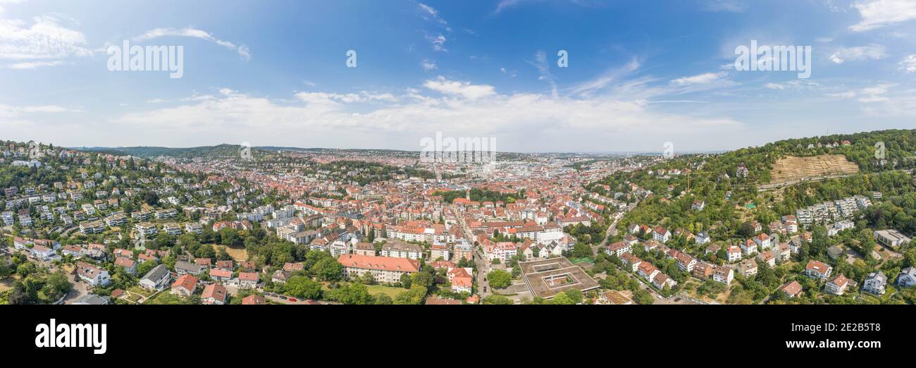 Aerial view downtown stuttgart germany hi-res stock photography and ...