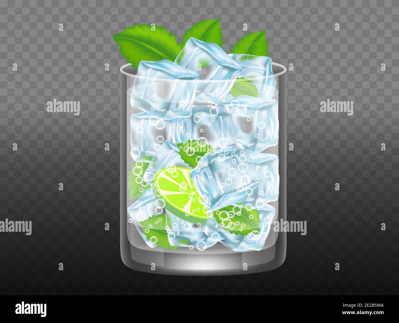 Mojito cocktail vector realistic illustration Stock Vector Image & Art ...