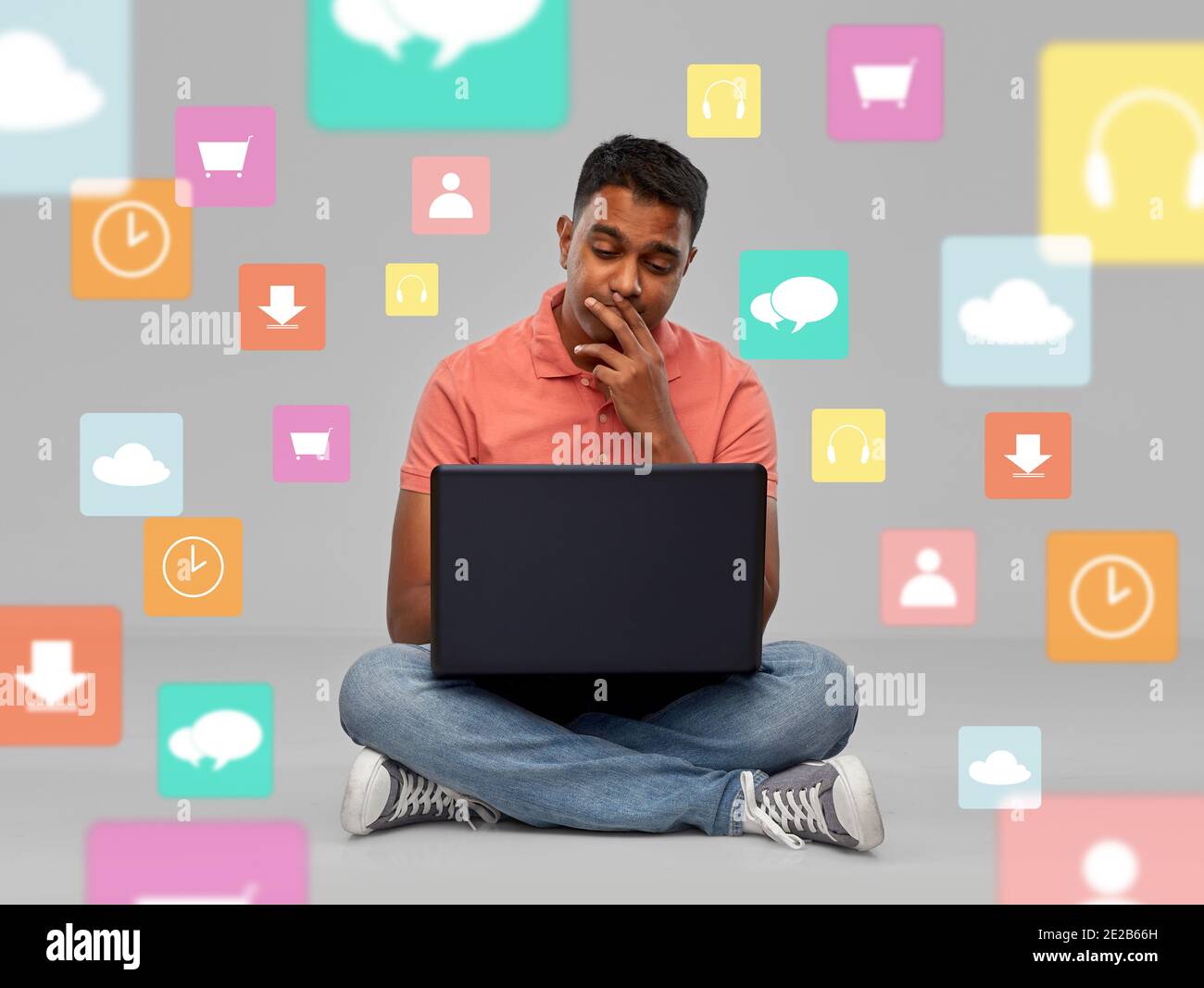 Indian man thinking hi-res stock photography and images - Alamy