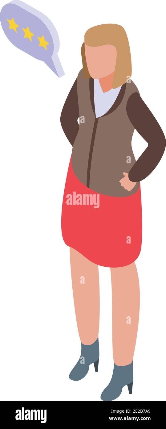 Manager discussion icon. Isometric of manager discussion vector icon ...