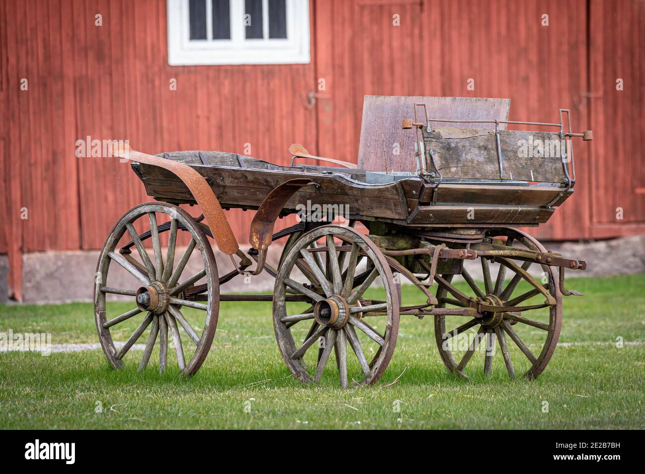 Old timber wagon hi-res stock photography and images - Alamy