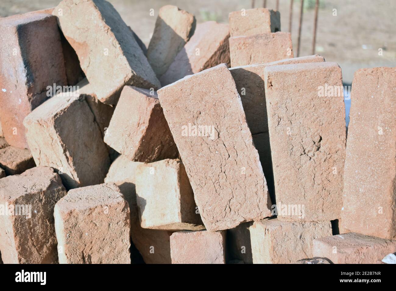 Shot of stone bricks for construction at sunlight Stock Photo - Alamy