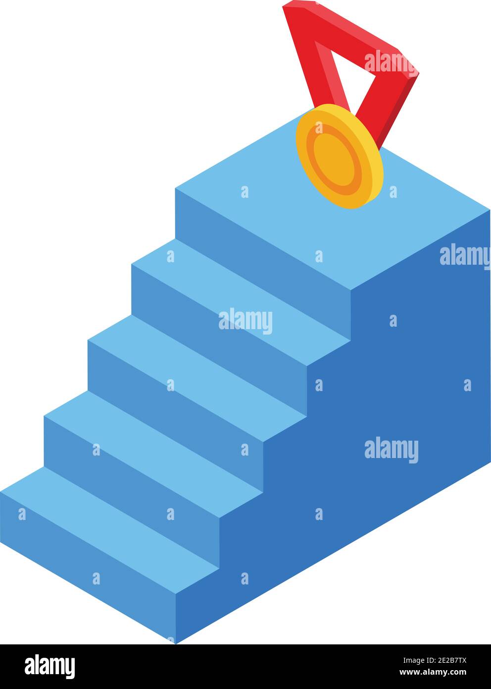 Gold medal effort icon. Isometric of gold medal effort vector icon for ...