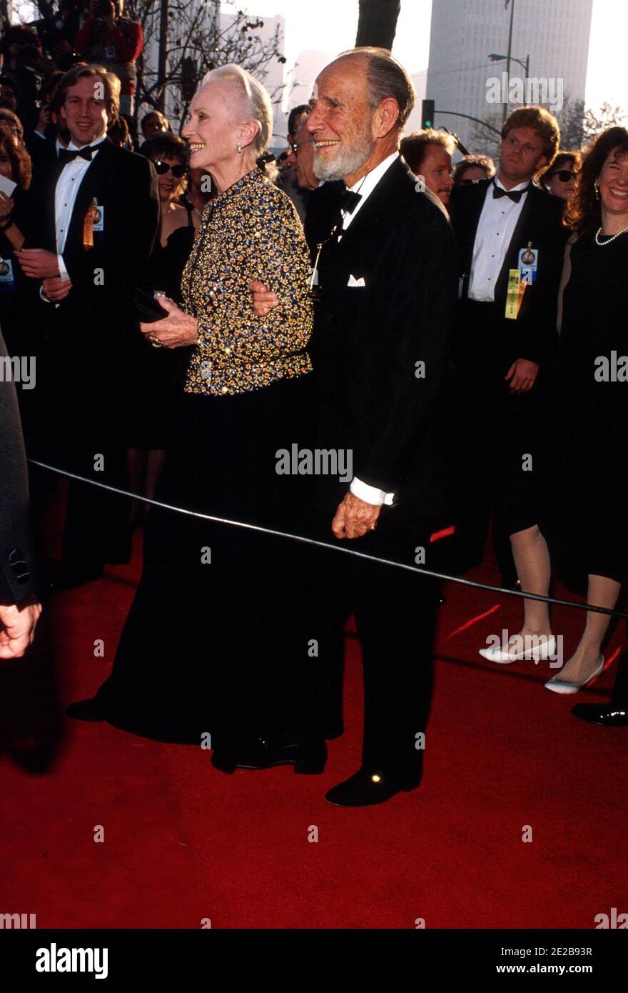 Jessica Tandy and Hume Cronyn at the1990 Academy Awards Credit: Ralph ...