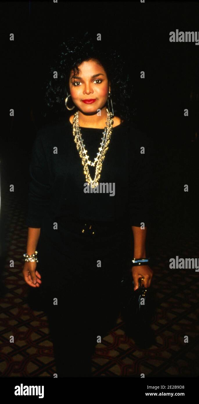 Janet Jackson 1986 Credit: Ralph Dominguez/MediaPunch Stock Photo - Alamy