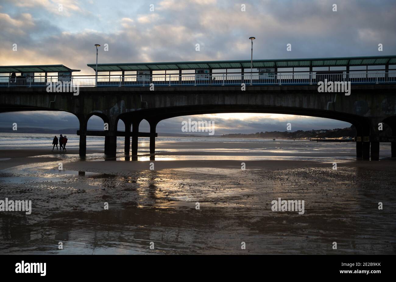 People walk along Bournemouth beach in Dorset Stock Photo - Alamy