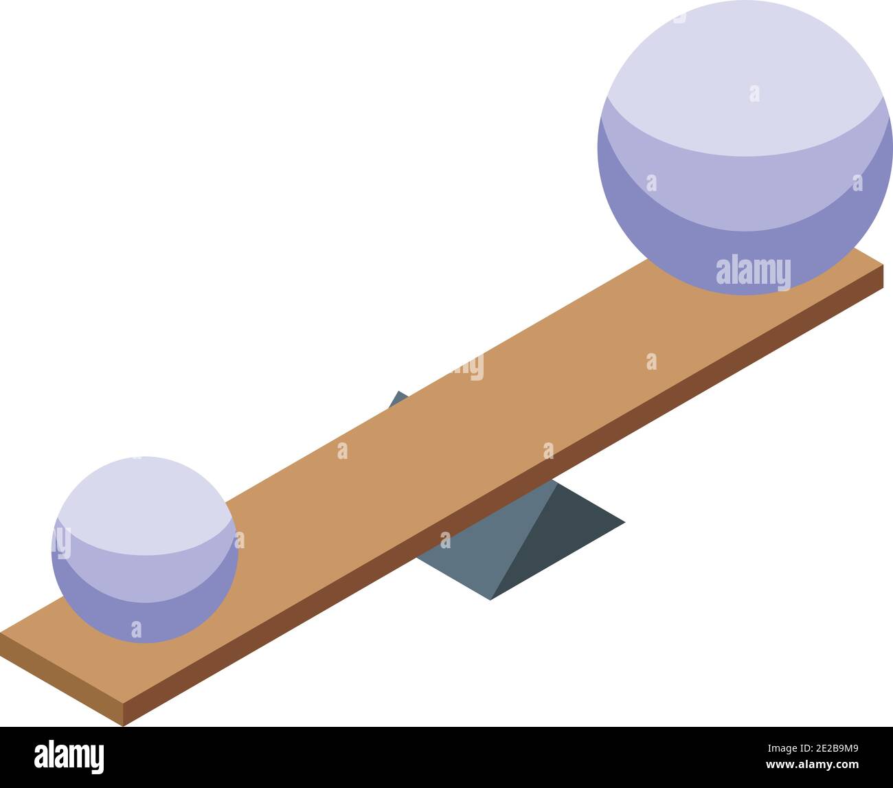 Sphere balance desk icon. Isometric of sphere balance desk vector icon ...