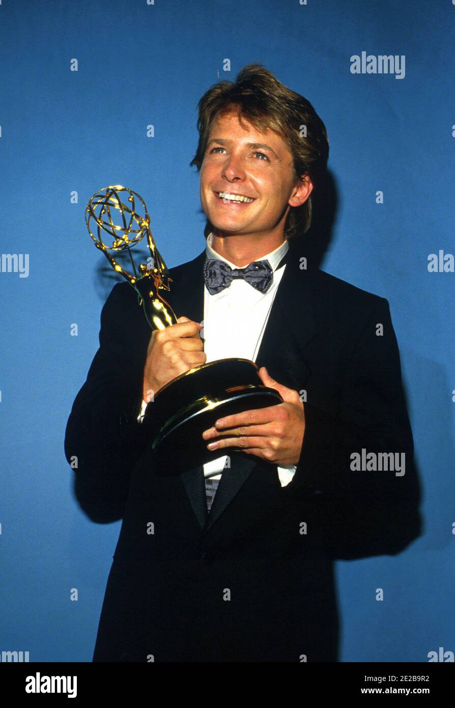 Michael J. Fox At The 1986 Emmy Awards Credit: Ralph Dominguez ...