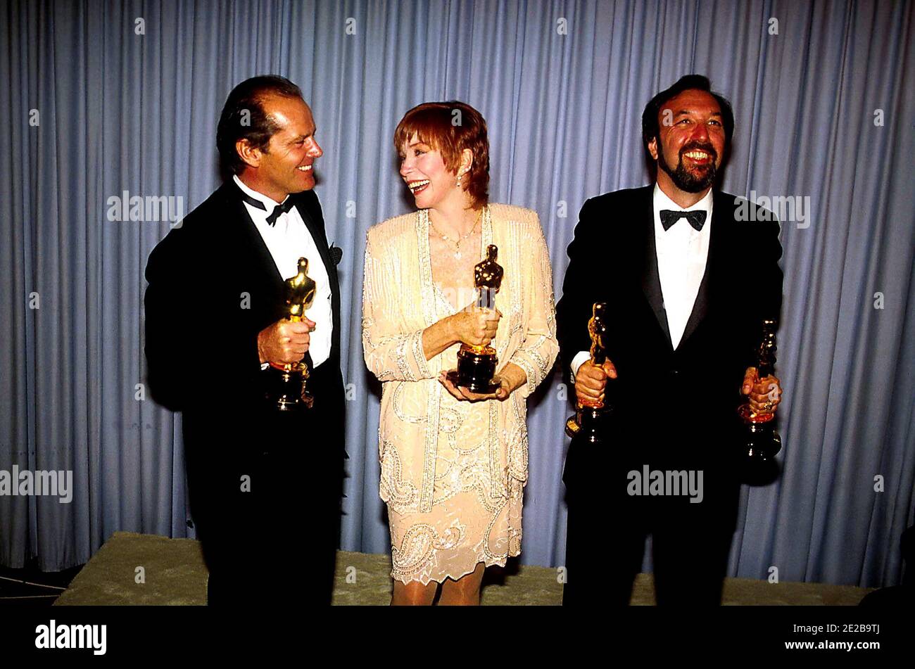 Jack Nicholson, Shirley MacLaine and James L. Brooks at The 56th ...