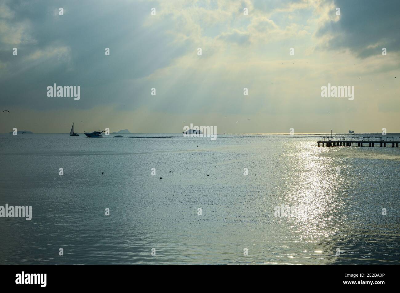 Istanbul, Turkey - November 26, 2012: View to Kadıköy Moda Coast Stock ...