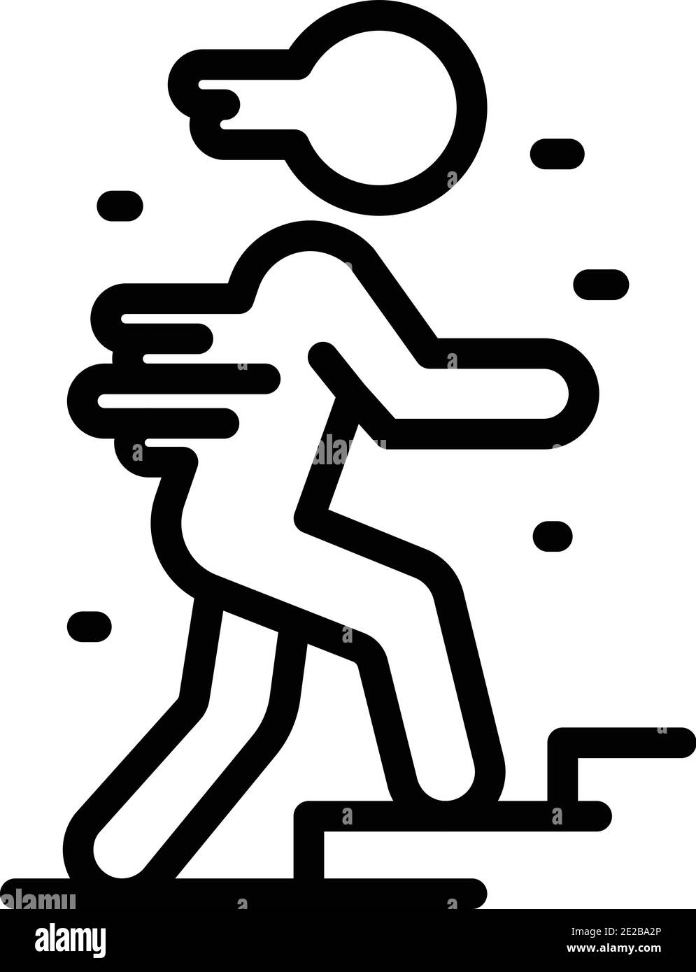 Fast up stairs icon. Outline fast up stairs vector icon for web design ...