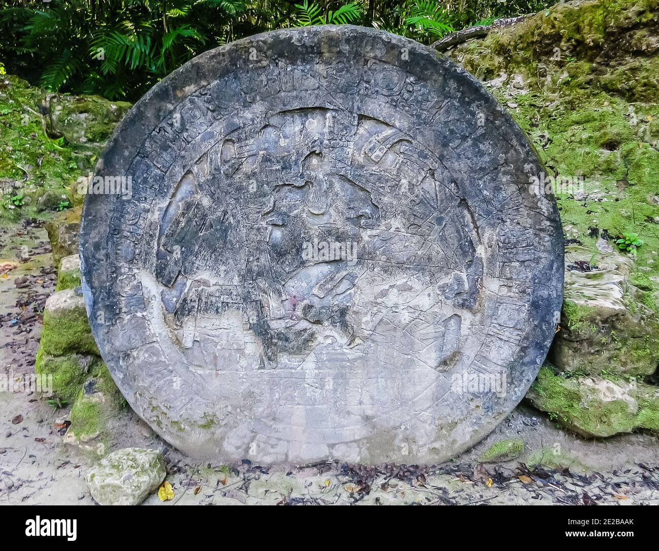 Stone artifacts in the most significant Mayan city - Tikal Park ...