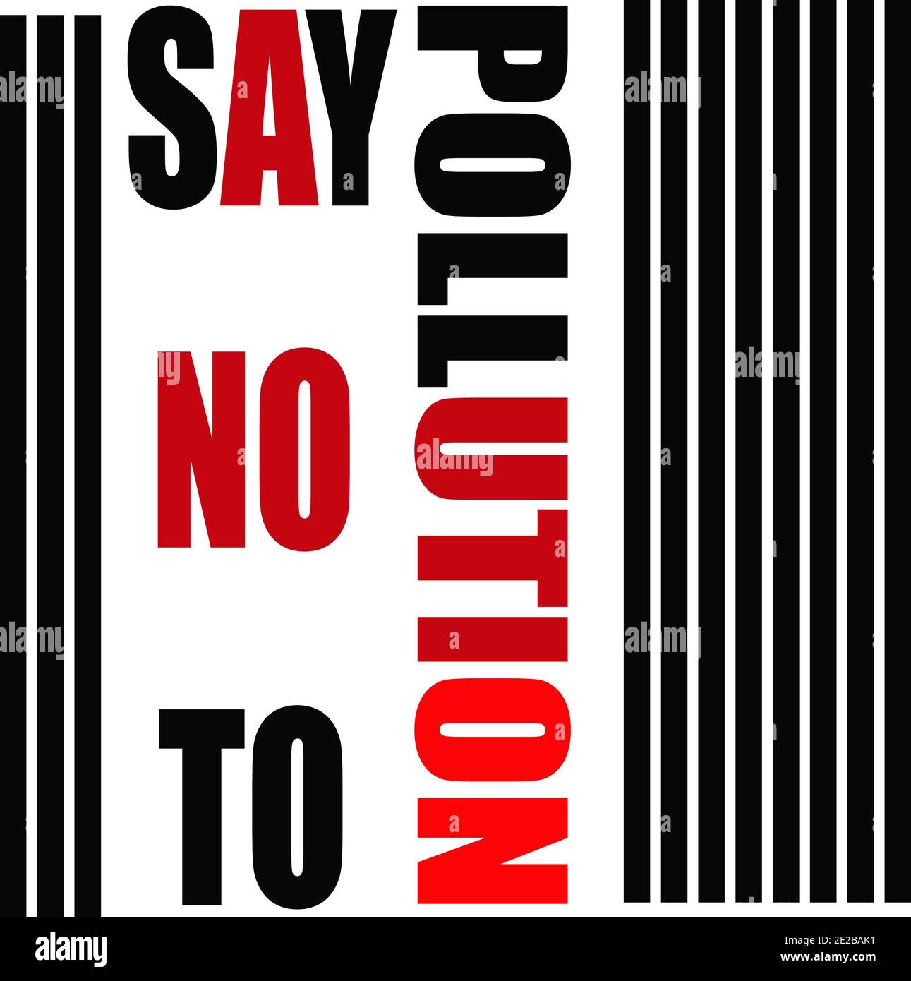 Poster design stop pollution hi-res stock photography and images - Alamy