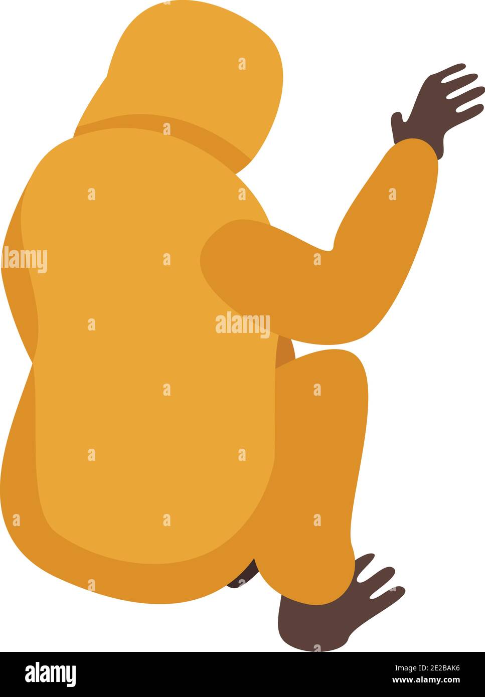 Back gibbon icon. Isometric of back gibbon vector icon for web design ...