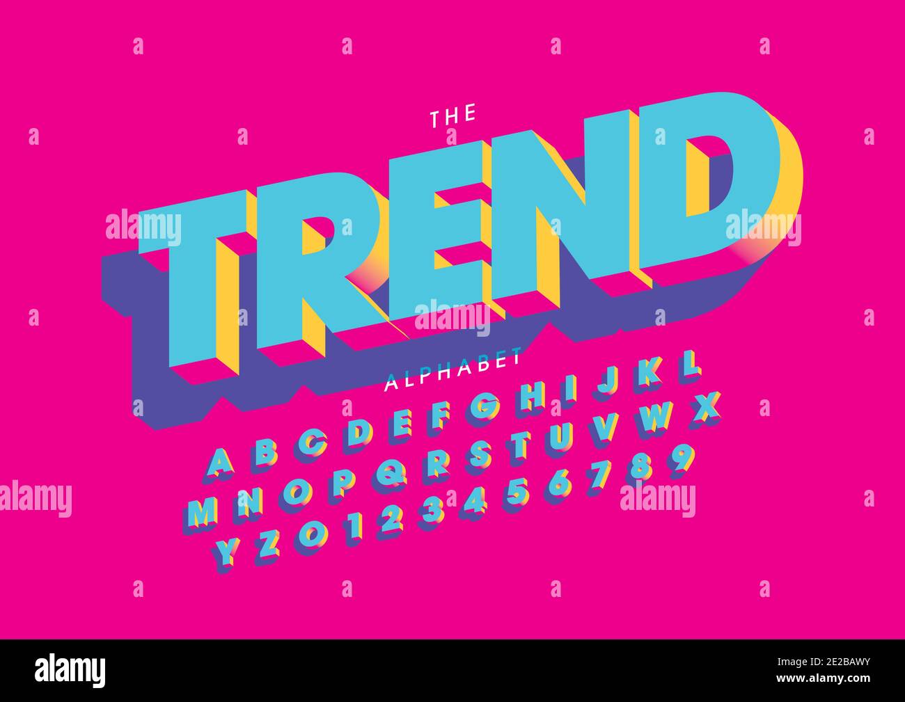 Vector of stylized alphabet and font Stock Vector Image & Art - Alamy