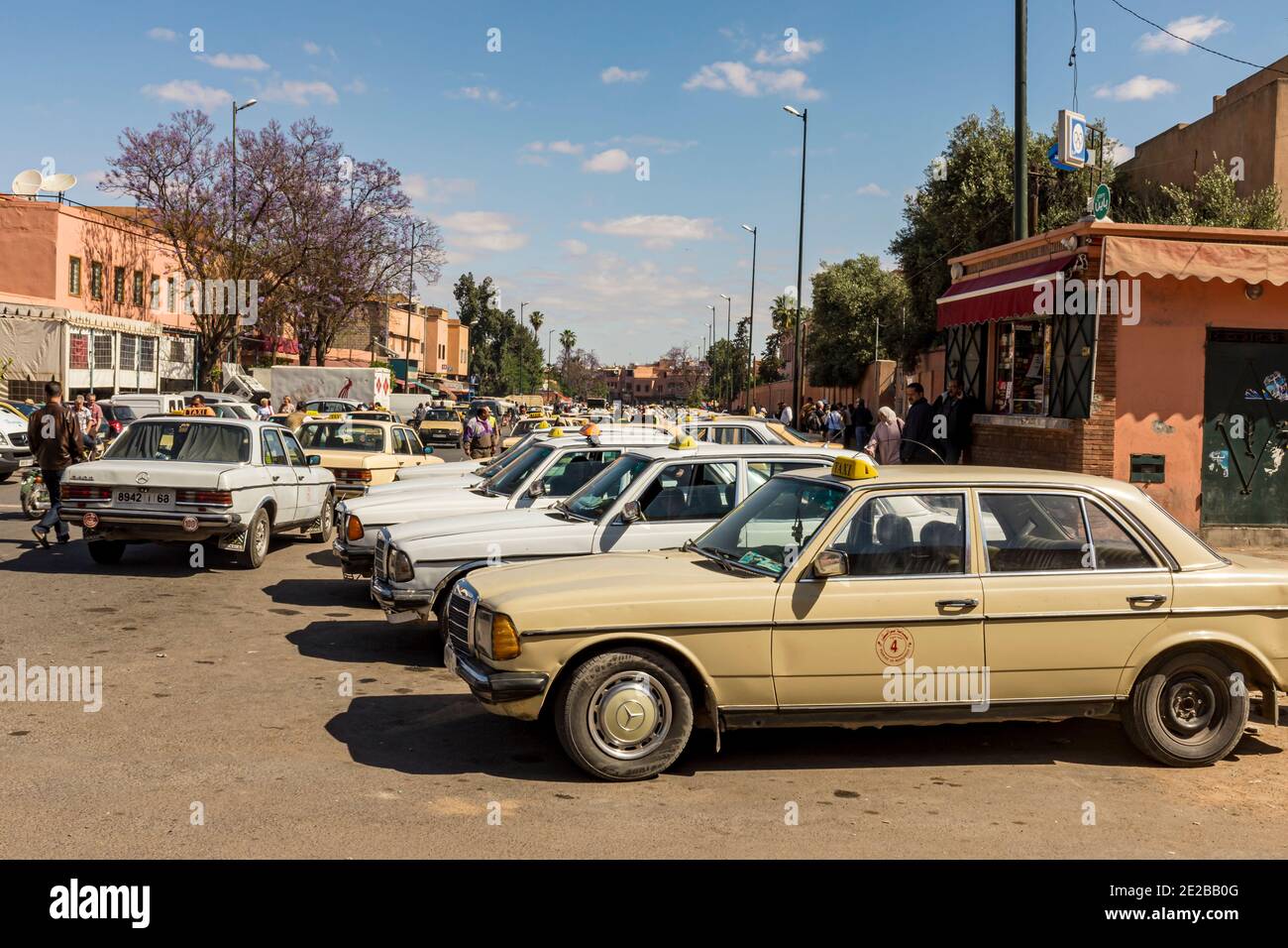 Morocco mercedes taxi hi-res stock photography and images - Alamy