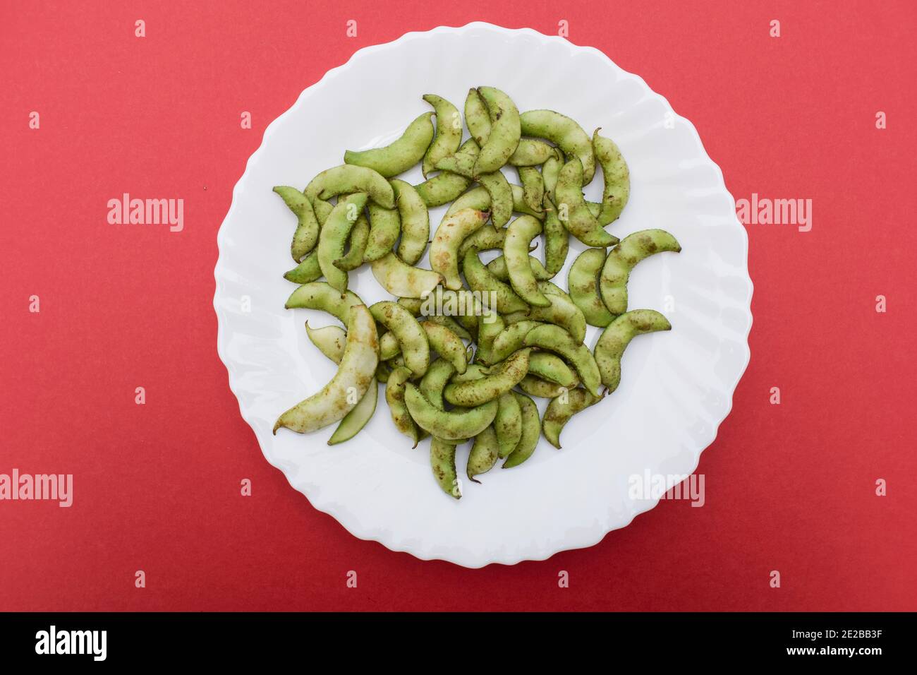 Fava beans also known as Tuvar lilva is a winter season Asian Indian ...