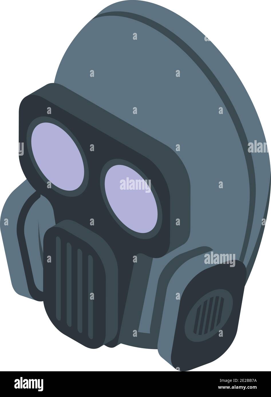 Gas mask icon. Isometric of gas mask vector icon for web design ...