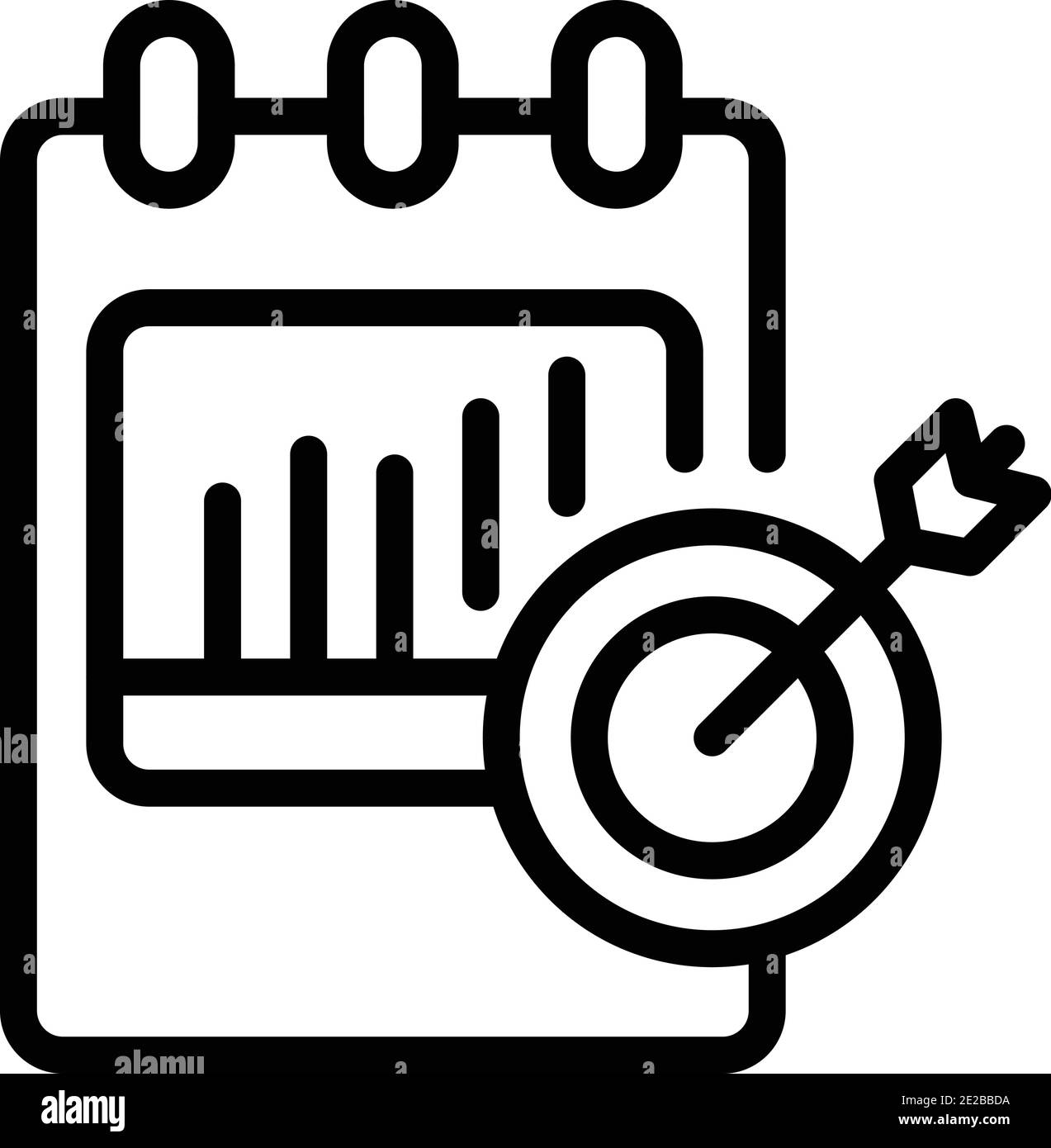 Calendar target credibility icon. Outline calendar target credibility ...