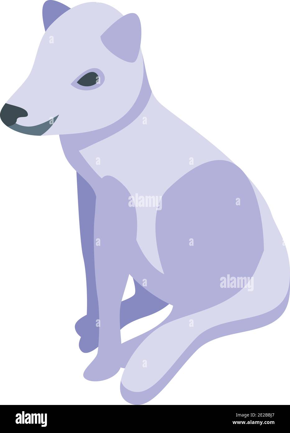 Arctic fox icon. Isometric of arctic fox vector icon for web design ...