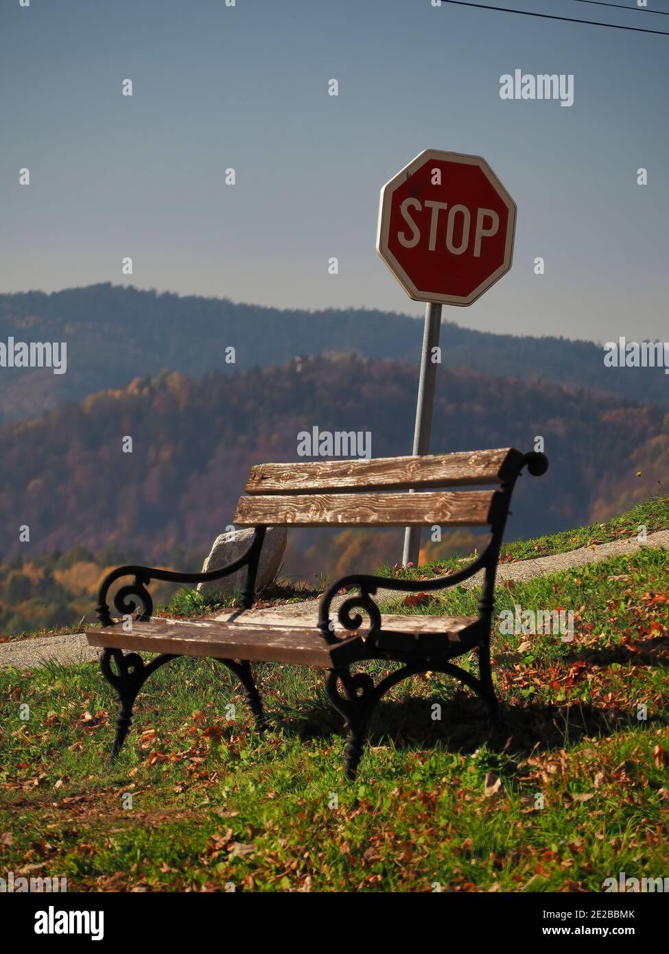 Bench sign signs hi-res stock photography and images - Alamy
