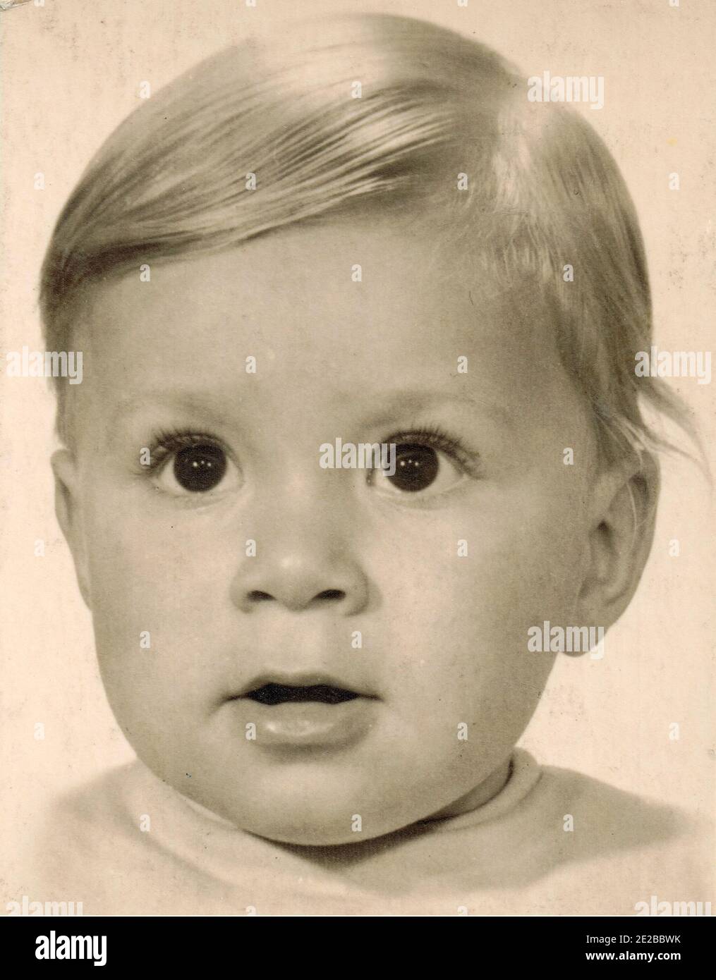 Vintage picture of a young boy, 1958 Stock Photo - Alamy