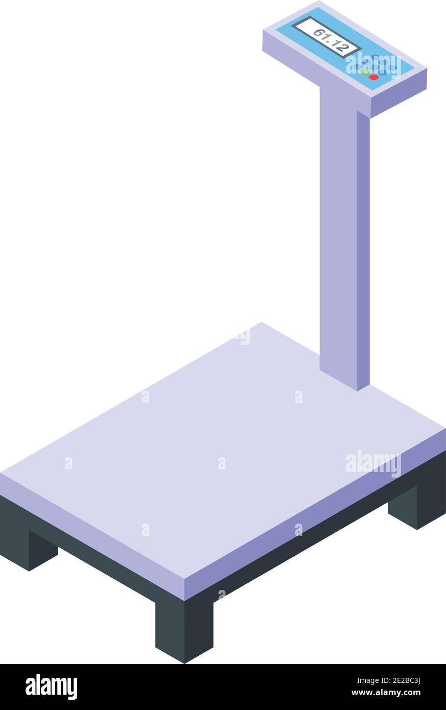 Medical scales icon. Isometric of medical scales vector icon for web ...