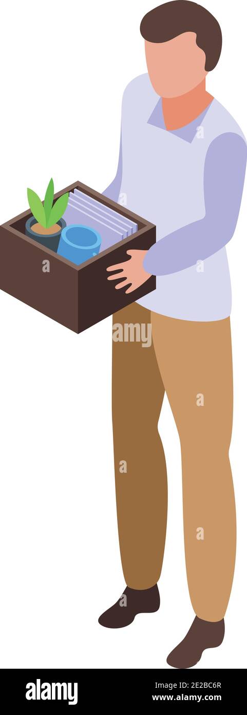 Office job icon. Isometric of office job vector icon for web design ...