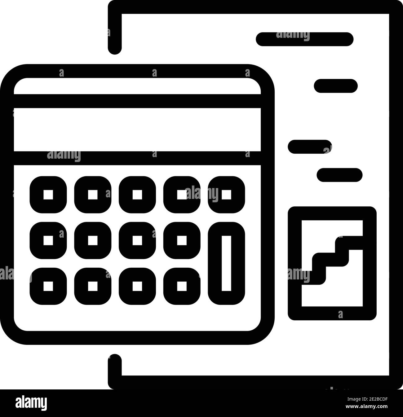 Expertise in calculations icon. Outline expertise in calculations ...