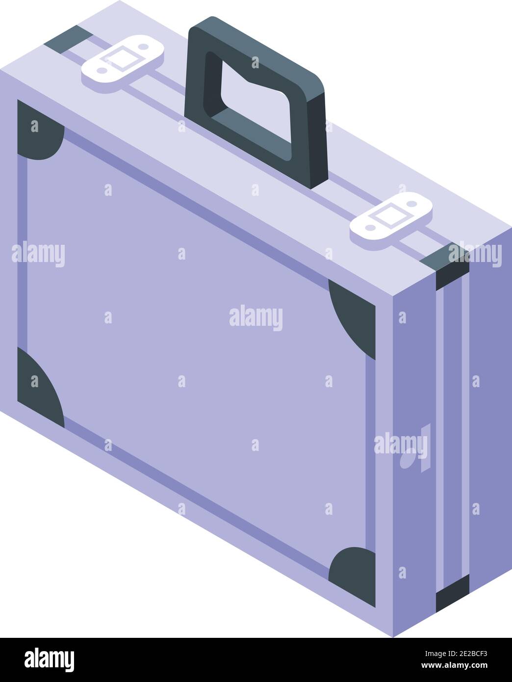 Metal briefcase icon. Isometric of metal briefcase vector icon for web ...