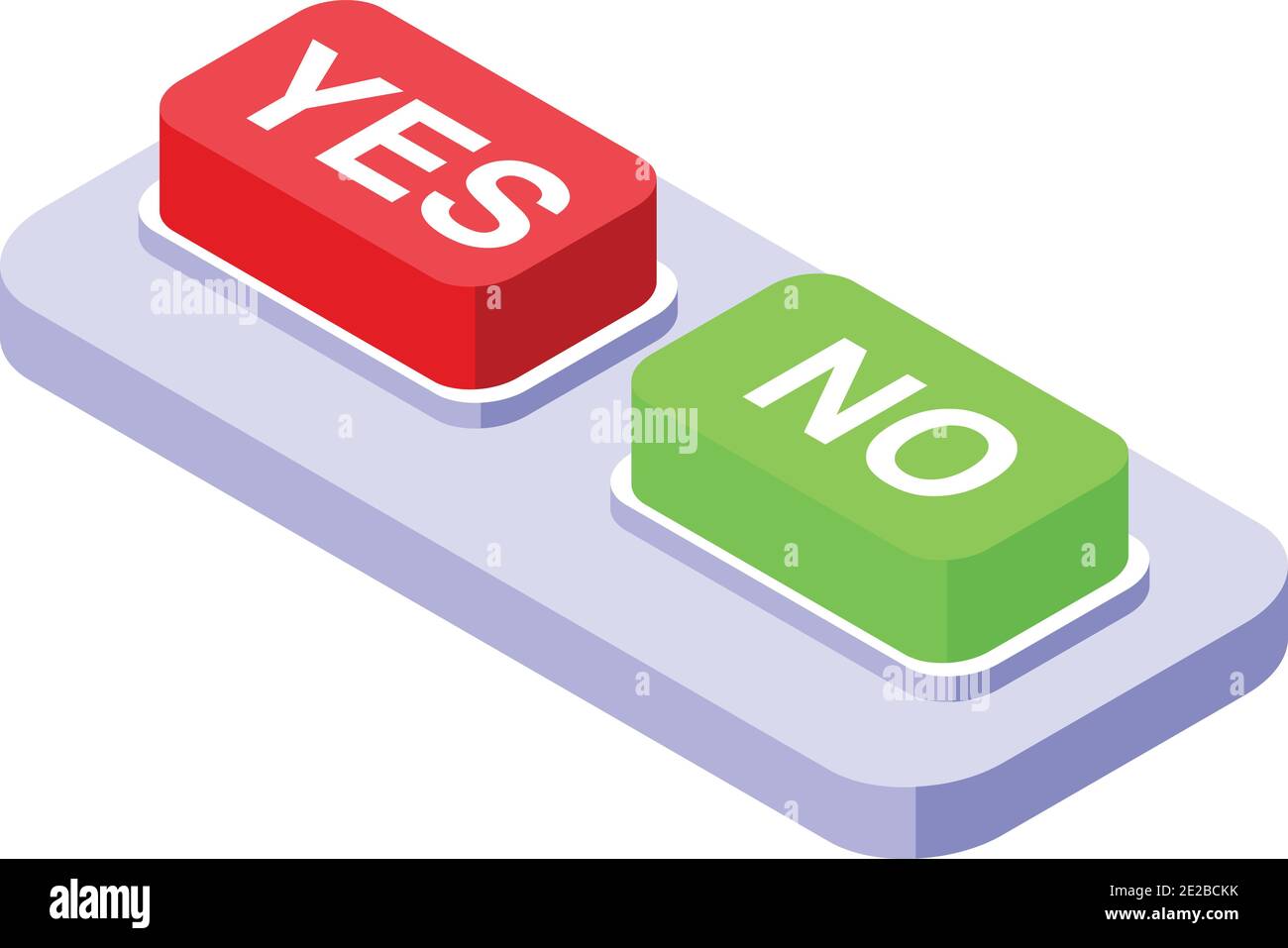 Yes or no opportunity icon. Isometric of yes or no opportunity vector ...