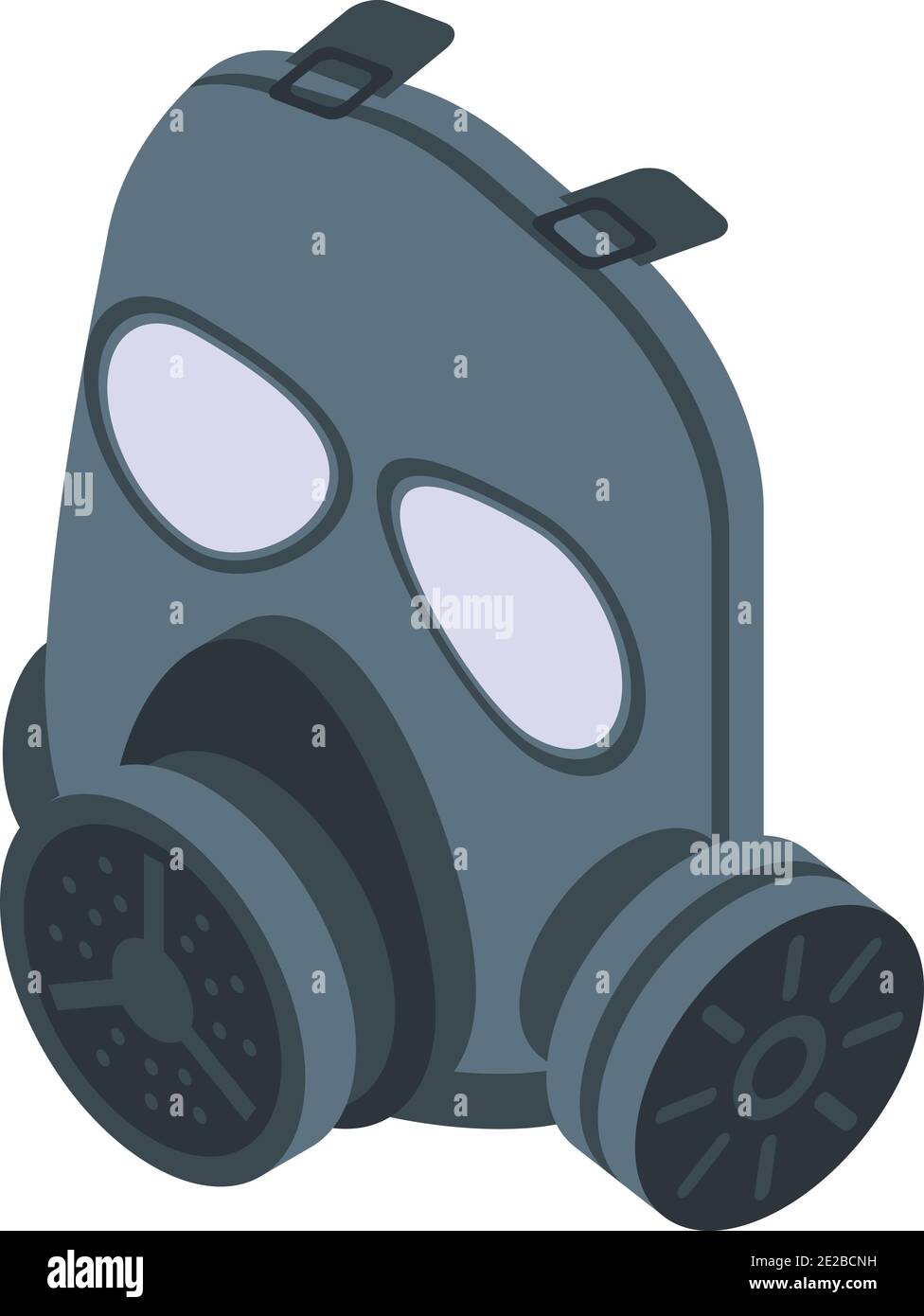 Toxic gas mask icon. Isometric of toxic gas mask vector icon for web ...