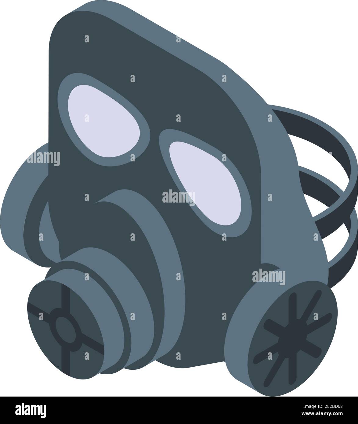 Equipment gas mask icon. Isometric of equipment gas mask vector icon ...