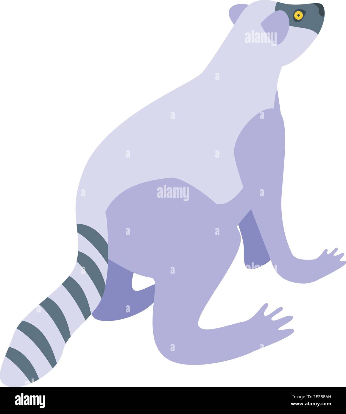 Lemur icon. Isometric of lemur vector icon for web design isolated on ...