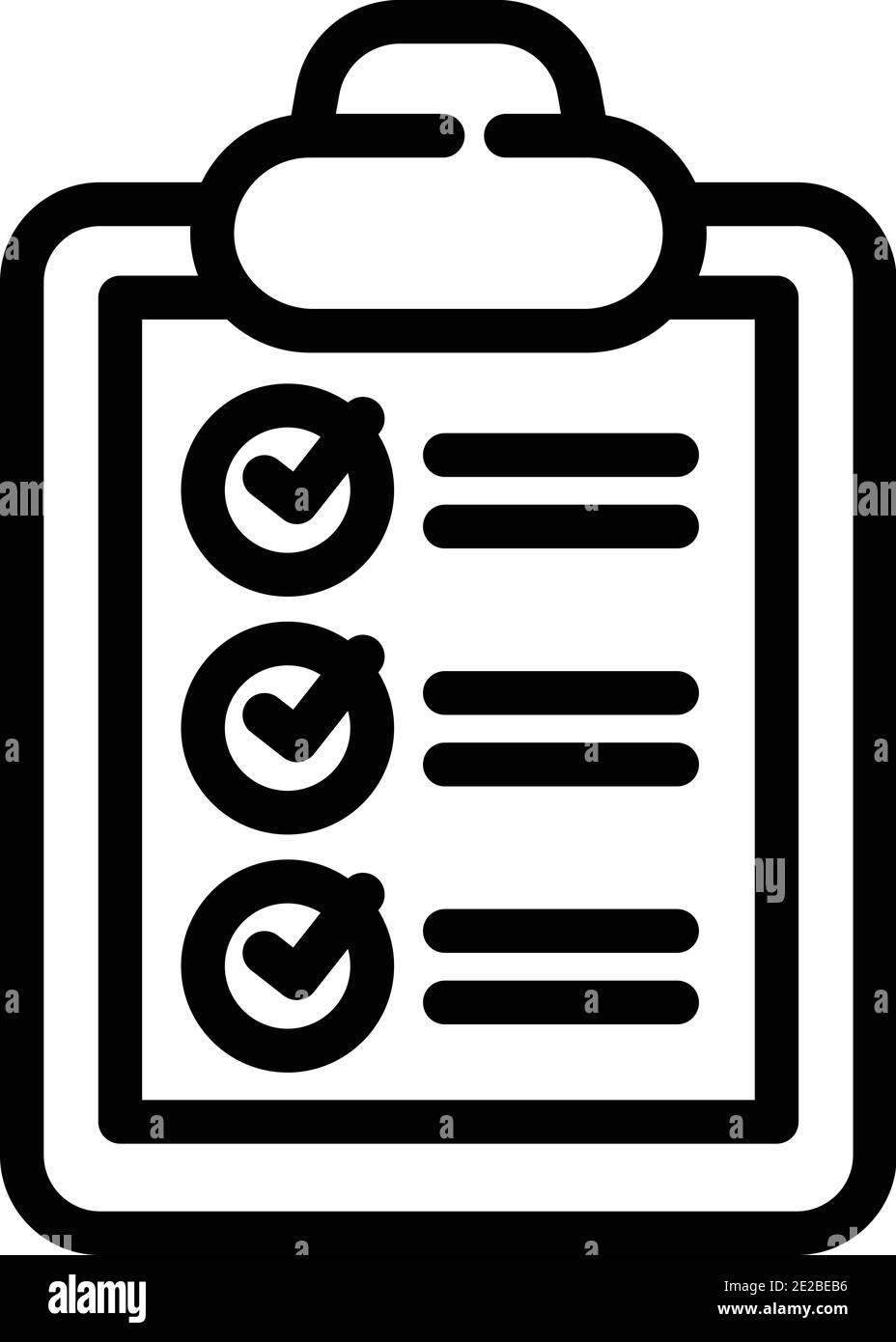 Checklist credibility icon. Outline checklist credibility vector icon ...