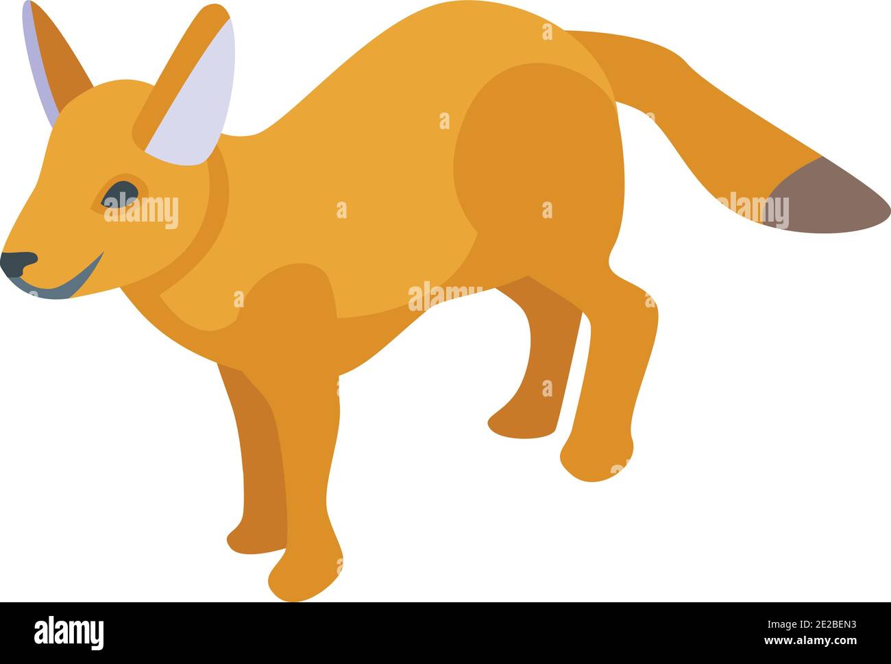 Red fox icon. Isometric of red fox vector icon for web design isolated ...