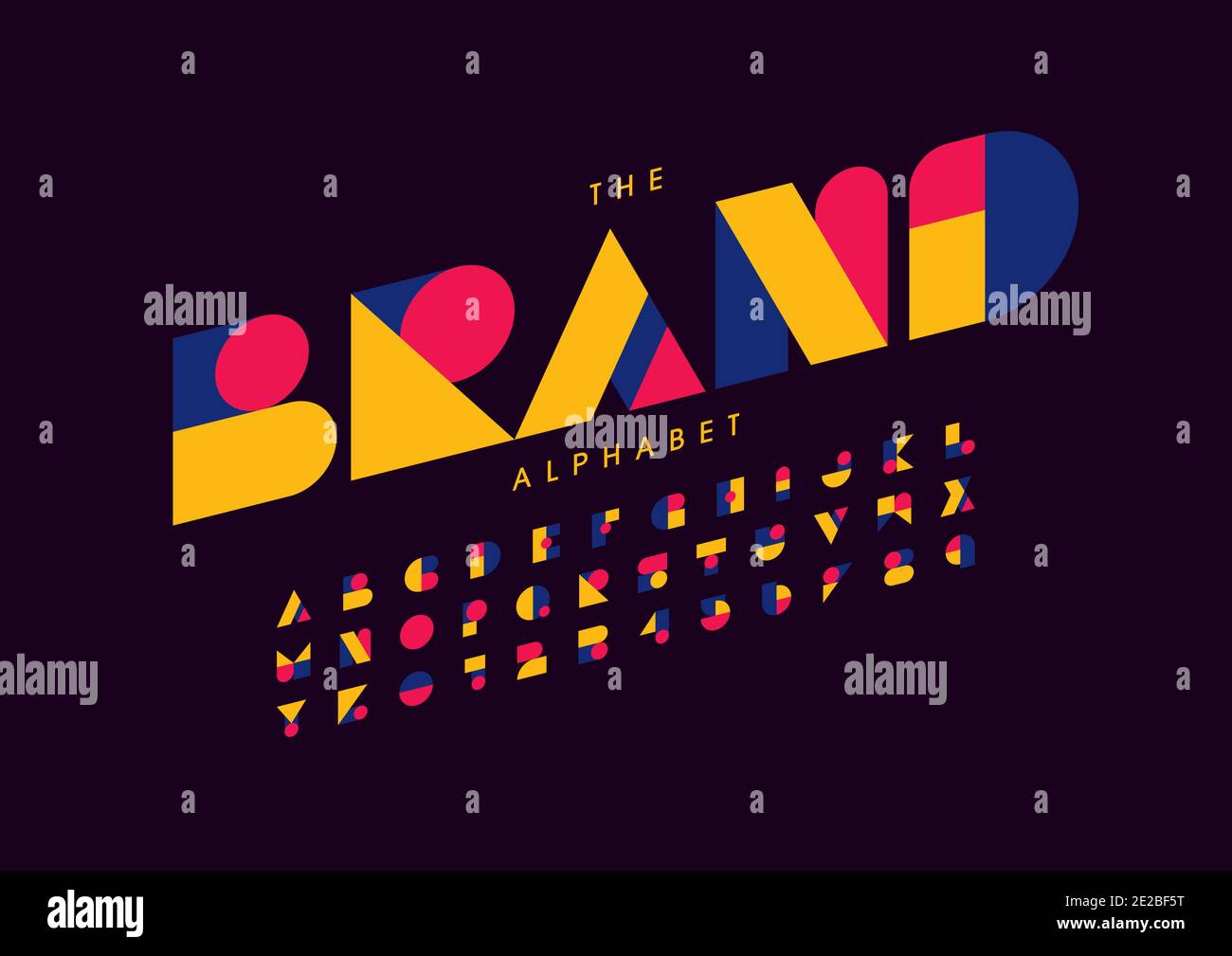 Vector of stylized alphabet and font Stock Vector Image & Art - Alamy