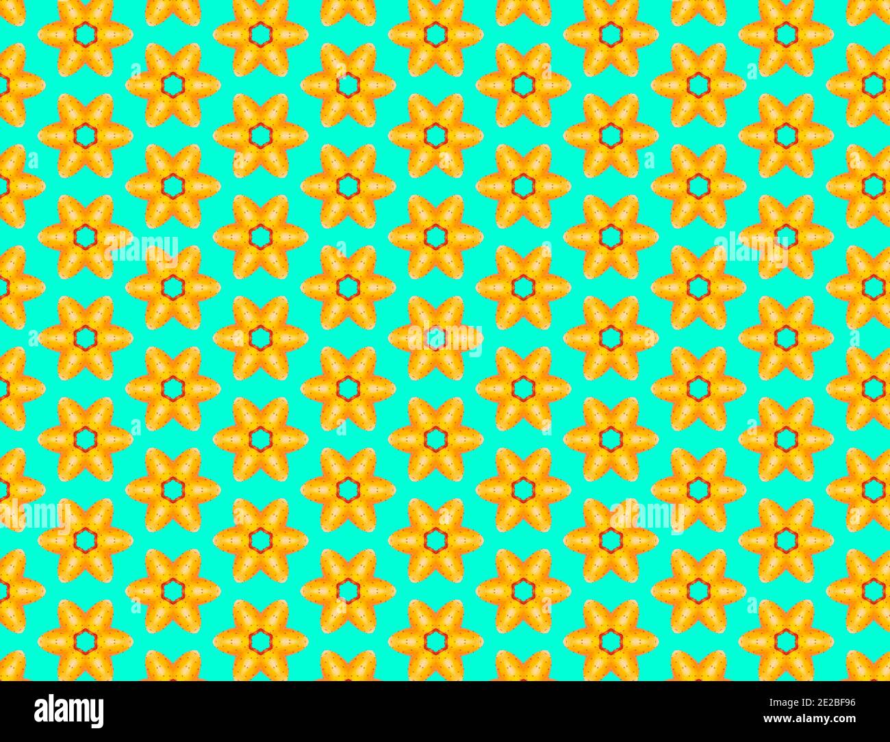 Opuntia fruit pattern on vibrant turquoise color background. Minimal ...