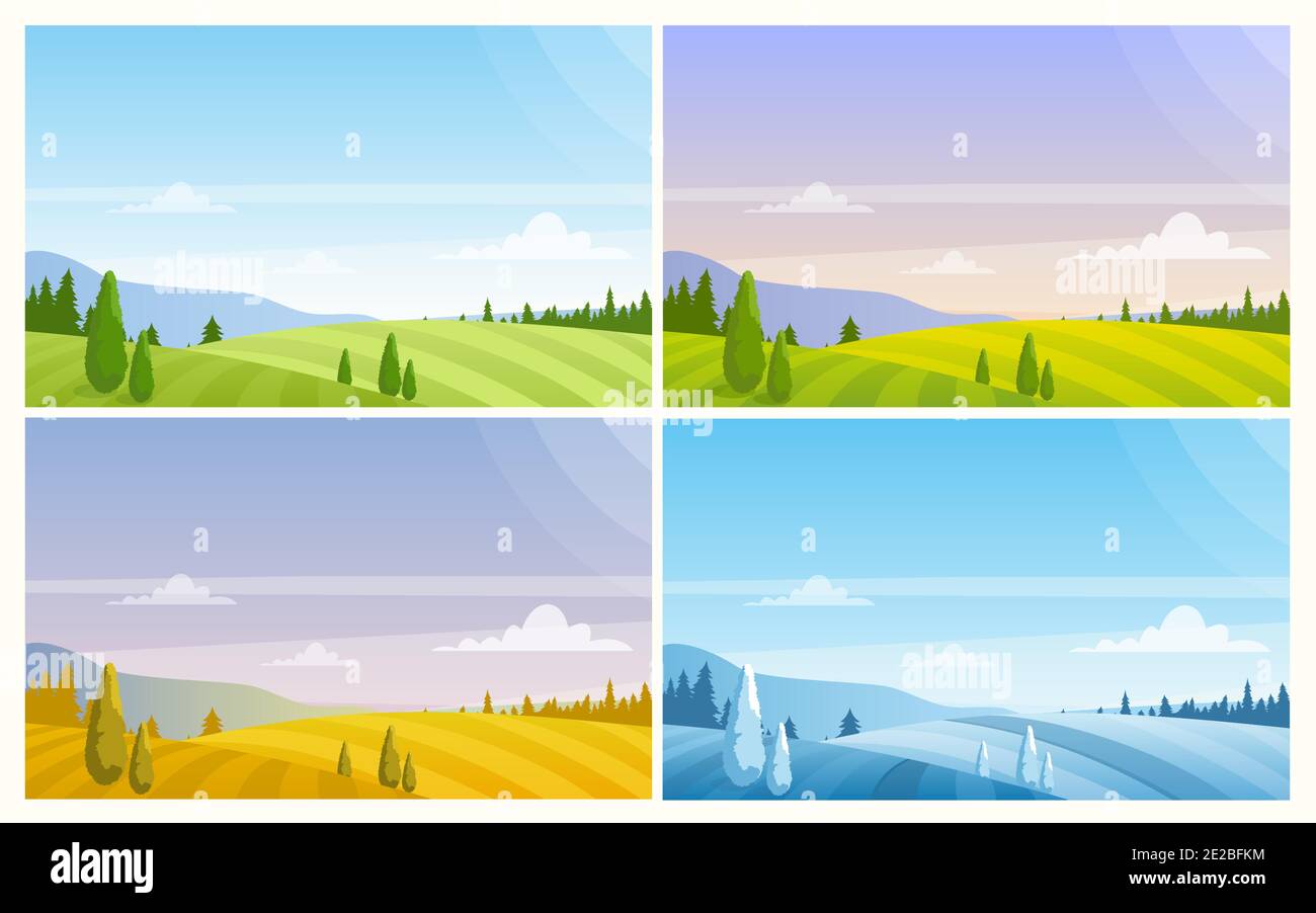 Sky in the countryside Stock Vector Images - Alamy