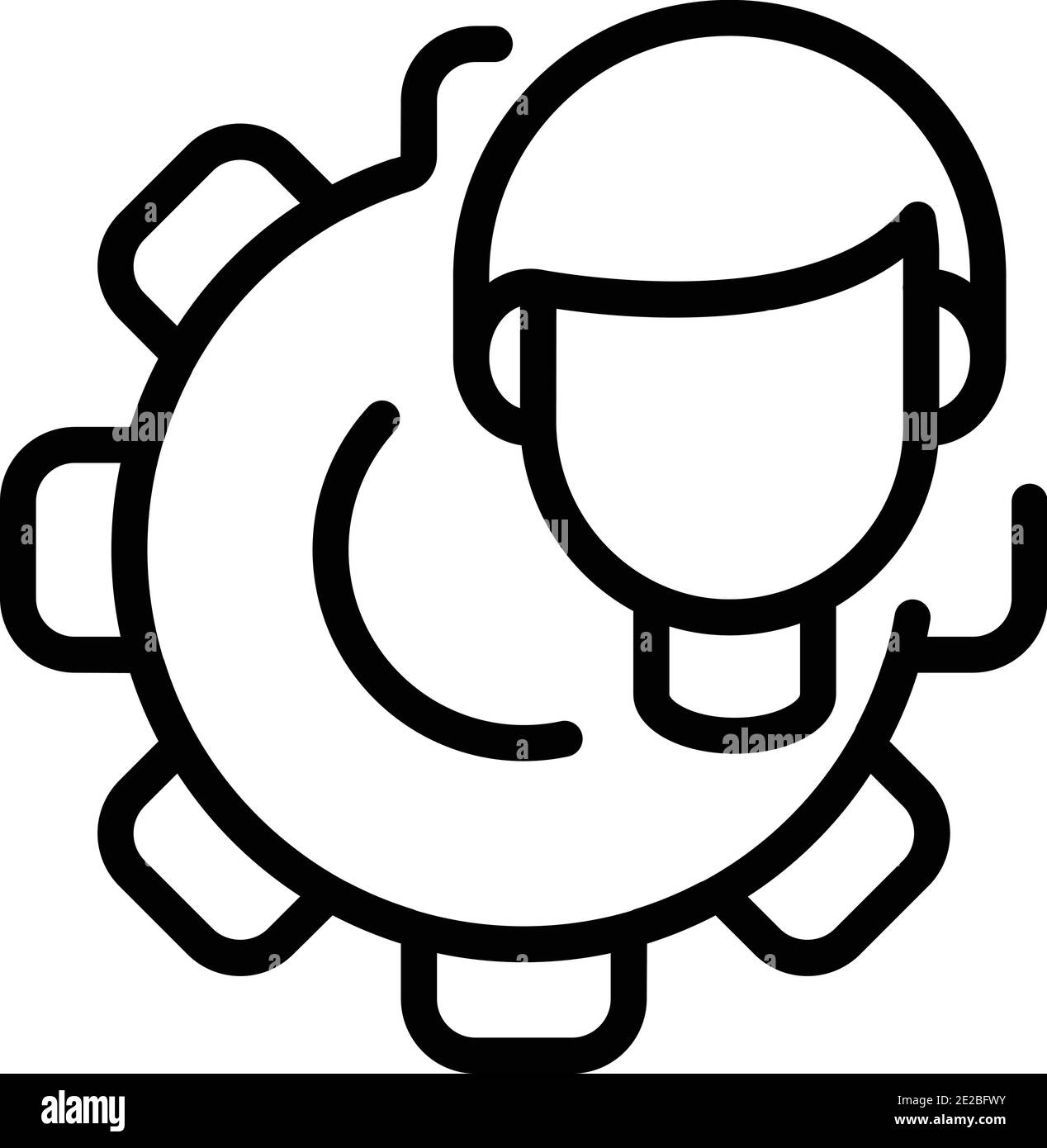 Model effort icon. Outline model effort vector icon for web design ...