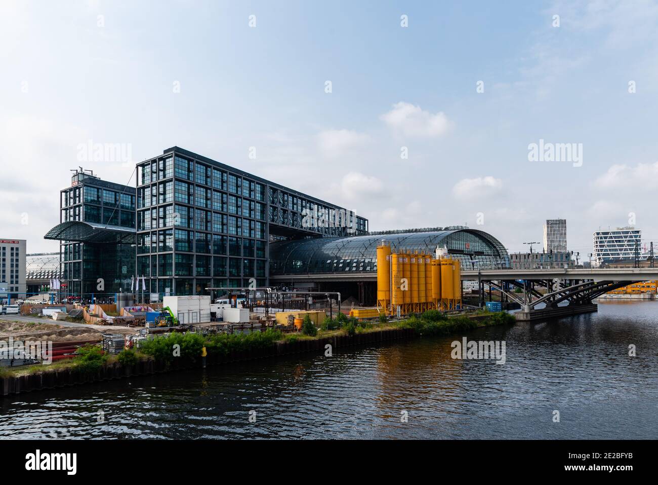 Berlin, Germany - July 30, 2019: Central train station in Berlin ...