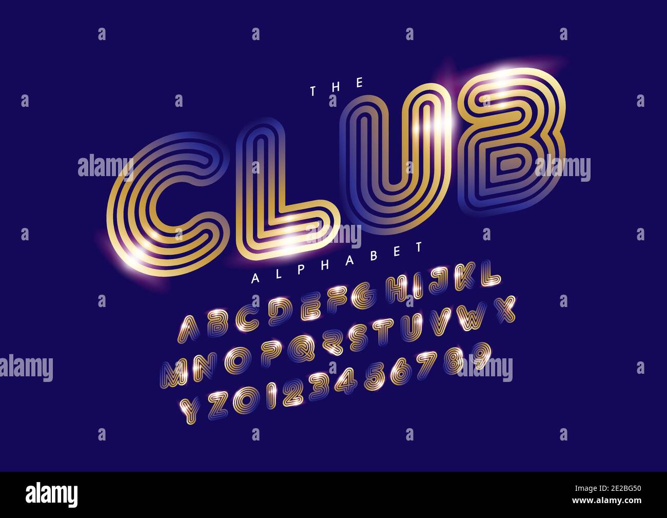 Vector of stylized alphabet and font Stock Vector Image & Art - Alamy