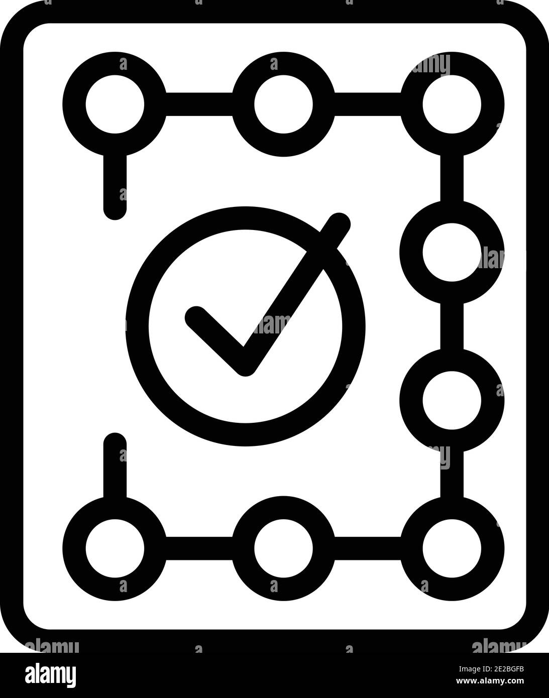 Approved doc credibility icon. Outline approved doc credibility vector ...