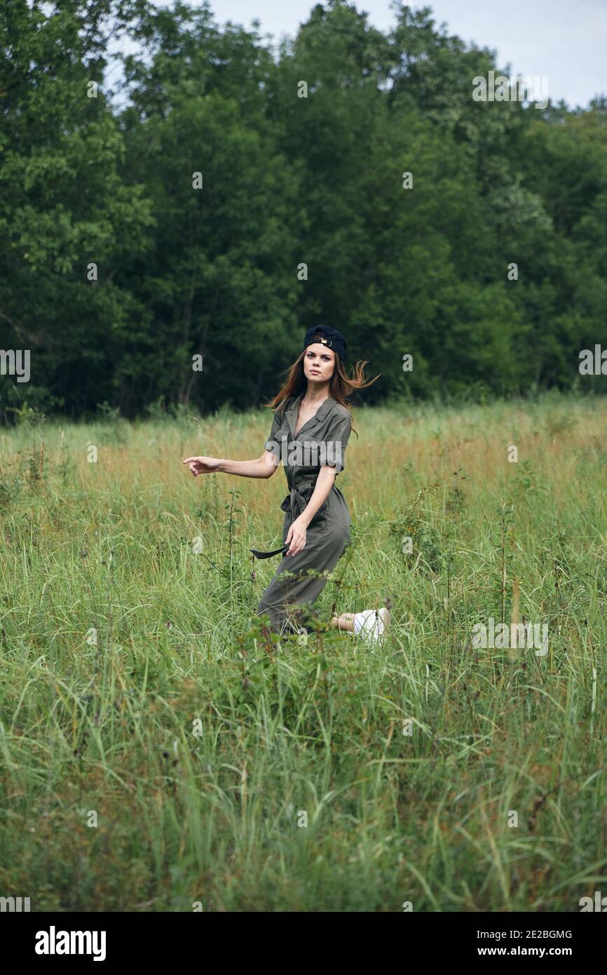 Person running across field hi-res stock photography and images - Alamy