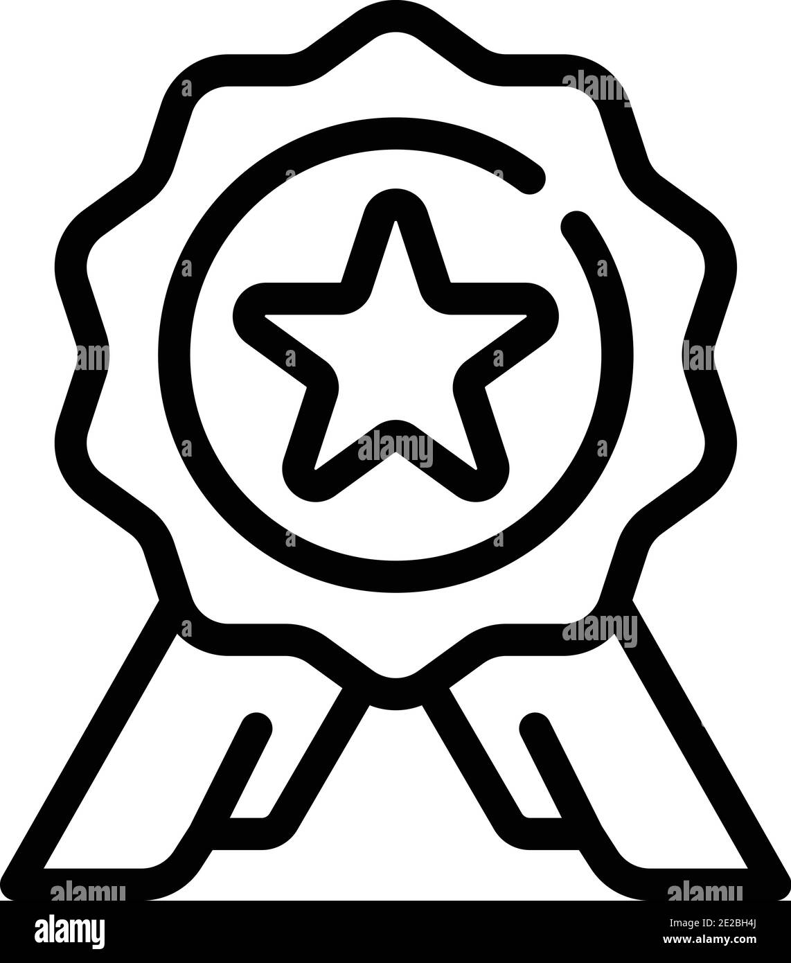 Star emblem icon. Outline star emblem vector icon for web design ...