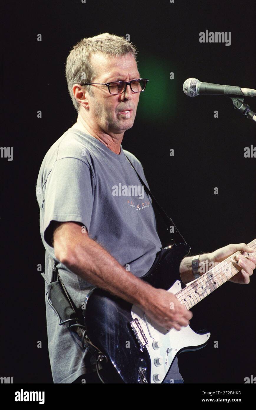 Eric Clapton in concert at The Birmingham NEC Arena in Birmingham, UK ...