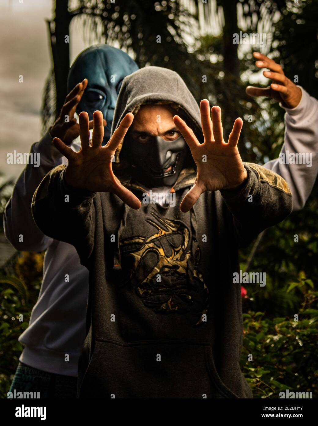 Halloween style face masks hi-res stock photography and images - Alamy