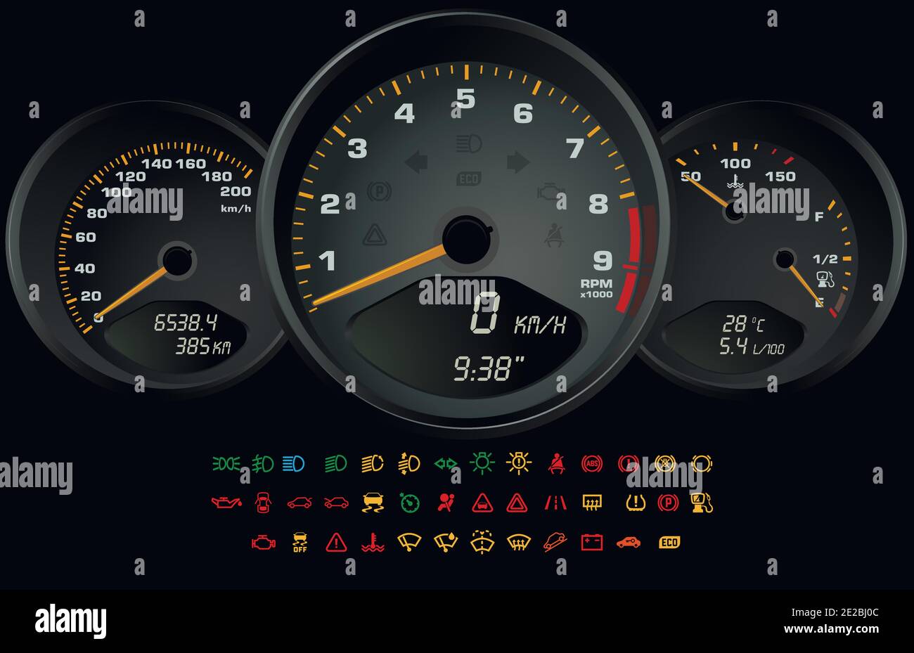 Engine fault light hi-res stock photography and images - Alamy