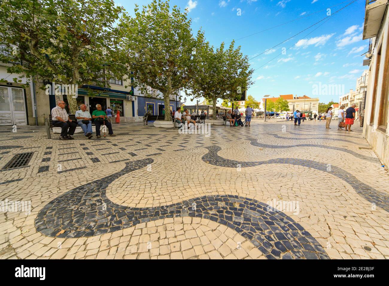 Montijo, town centre, Portugal Stock Photo - Alamy