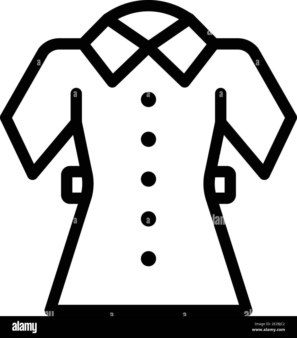 School uniform icon. Outline school uniform vector icon for web design ...
